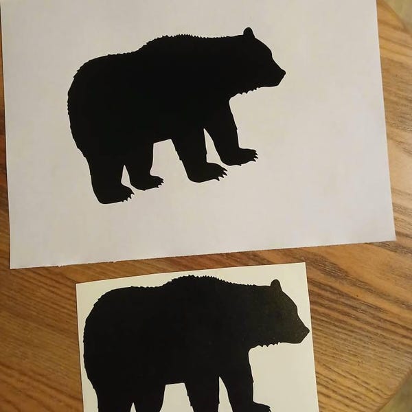 BEAR Vinyl Decal Sticker Deer Car Window Laptop Wall Choose Color and ...