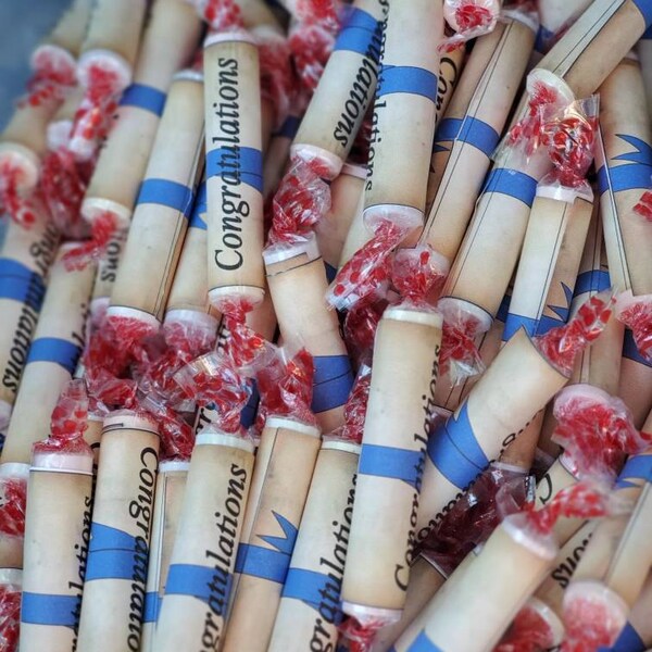 Congratulations Diploma Styles Mentos Candy Wrapper Labels, Fits 1.3oz ...