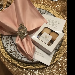 12 Gold Rhinestone Napkin Rings, Luxury Napkin Rings,wedding ...