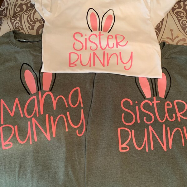 Family Bunny Svg Bundle, Mama Bunny Svg, Easter Svg Bundle, Easter Svg ...