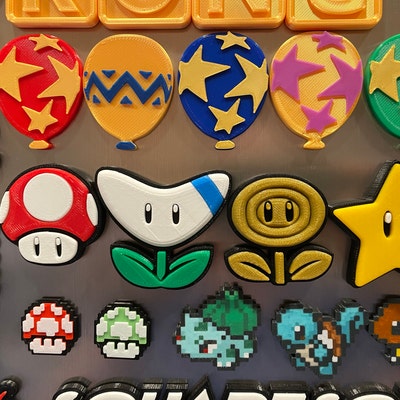 Super Mario Magnets Power up // Gaming Collection // Gift Office Fridge ...