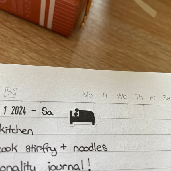 Currently Prompt Journaling Script Stickers - Etsy