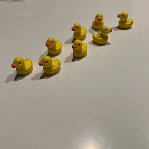 MINIATURE RUBBER DUCK Ducky Duckies Micro Minis Tiny Dollhouse Fairy ...