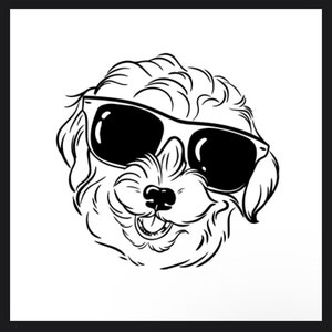 Custom Dog Portrait, Line Drawing, Pet Art, Line Dog Portrait, Dog ...