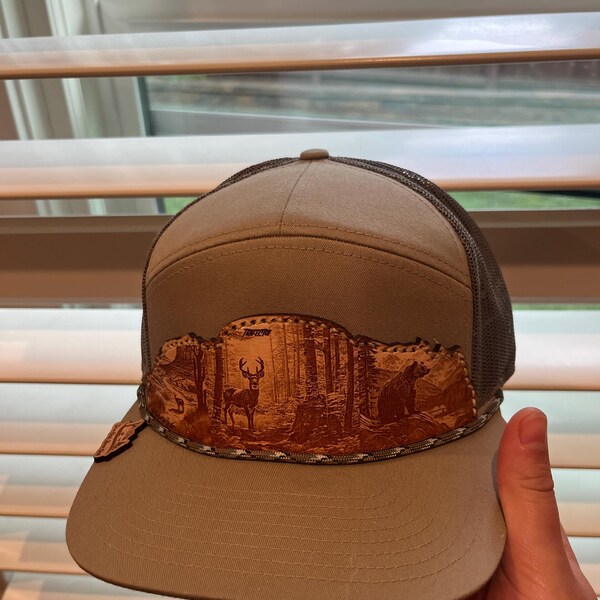 Doe Out Bow Out, Hand Sewn, Leather Patched, Hunting Hat, in Obsession ...