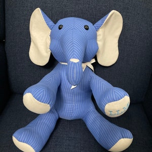 Memory Elephant // Keepsake Elephant // Custom Order Stuffed Elephant ...