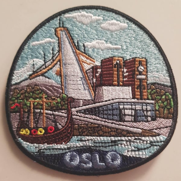 Tokyo Patch – Tokyo Tower & Godzilla – Embroidered Souvenir – Iron-on ...