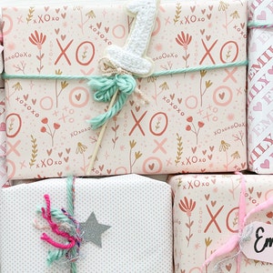 Name Wrapping Paper, Personalized Custom Gift Wrap, Baby Shower, Kids ...