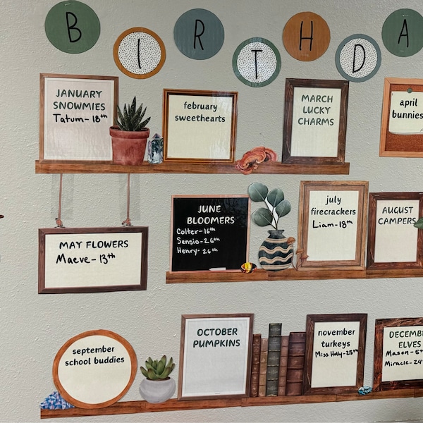 Classroom Birthday Board Class Birthday Display Classroom Birthday ...