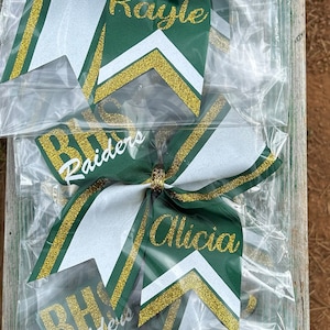 The Rory Glitter Cheer Bow Customized in Your Team Colors and - Etsy