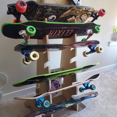 Pro Skateboard Longboard Snowboard Floor Display Rack - Etsy