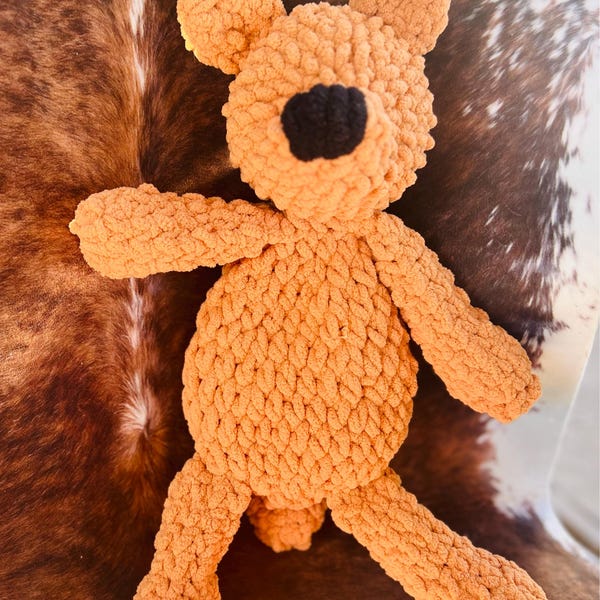 Jr. Bear the Bear Snuggler Crochet Pattern, Bear Pattern, Crochet Bear ...