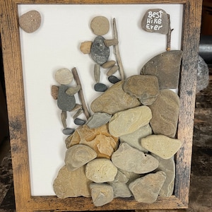 Peace Sign Pebble Art Rustic Decor - Etsy