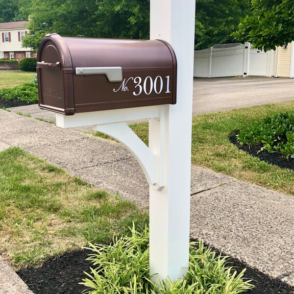 Mailbox Address Numbers-vinyl Decal- Set of Two-vinyl Numbers-curb ...