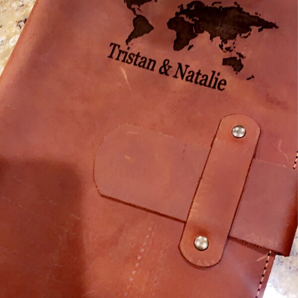Personalized Leather Notebook, Leather Journal Cover A5, Custom ...