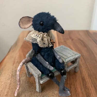 ADULT Pink Boy Rat Stuffed Toy. Social-emotional Toy of Eco-friendly ...