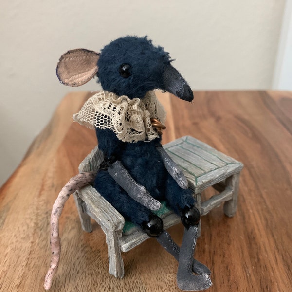 TINY Beige Boy Mouse. Bjd Stuffed Animals Rat by Ratberry. Blythe and ...