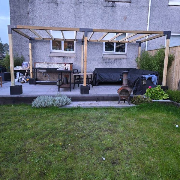 Exterior Garden Timber Steps, Pressure Treated, Outside Stairs ...