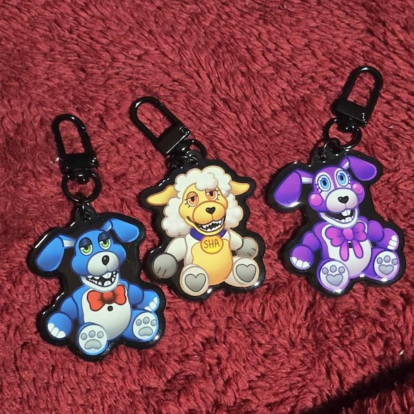 The Walten Files - Acrylic Keychains - Bon, Banny, Sha, Boozoo, Billy ...