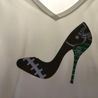 Sports SVG Football High Heel Shoe LL151 A SVG DXF Fcm Ai Eps Png Jpg ...