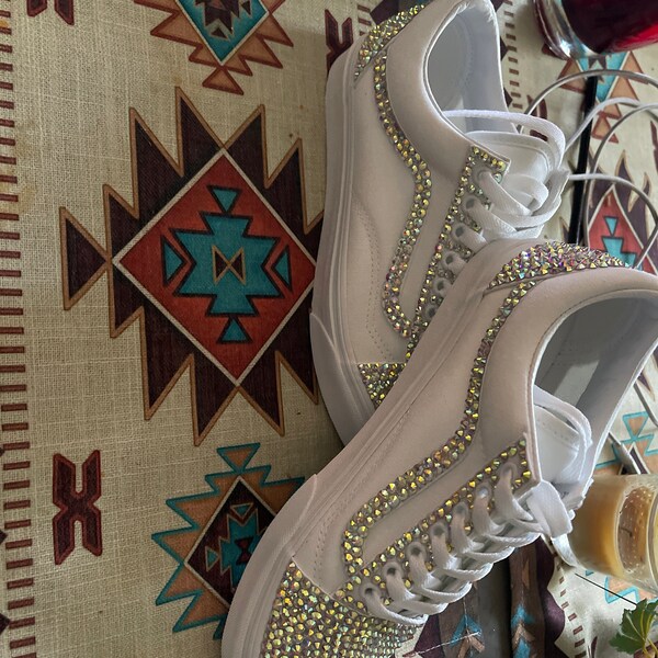 Custom Bling Rhinestone Vans Sneakers Shoes - Etsy