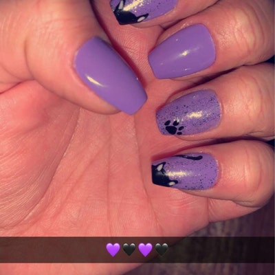 Multicolor Retro Medium Coffin-shape Press on Nails Set of 20 - Etsy