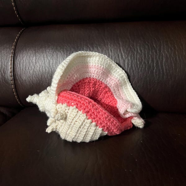Vintage Crochet Pattern 10" Queen Conch Shell PDF Instant Digital ...
