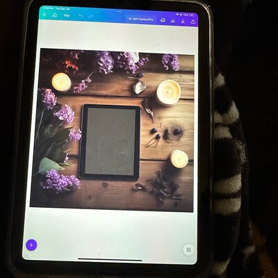 Dark Romance Bookstagram Flatlay Bundle Images Canva Ebook Mockup ...