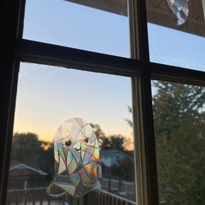 Floral Border Suncatcher Window Decal Sticker Rainbows - Etsy