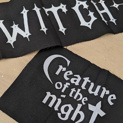 Creature of the Night Patch Goth Patch, Gothic Patches for Jackets ...