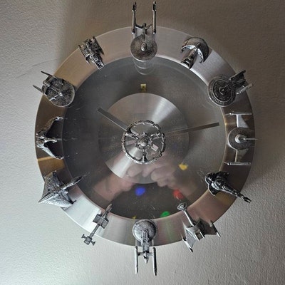 Star Wars Starships and Fighters Clock - Etsy