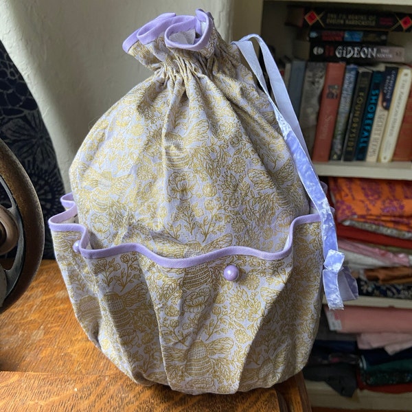 Ladies' Handbag/workbag - Victorian Reproduction PDF Pattern - 1860's ...