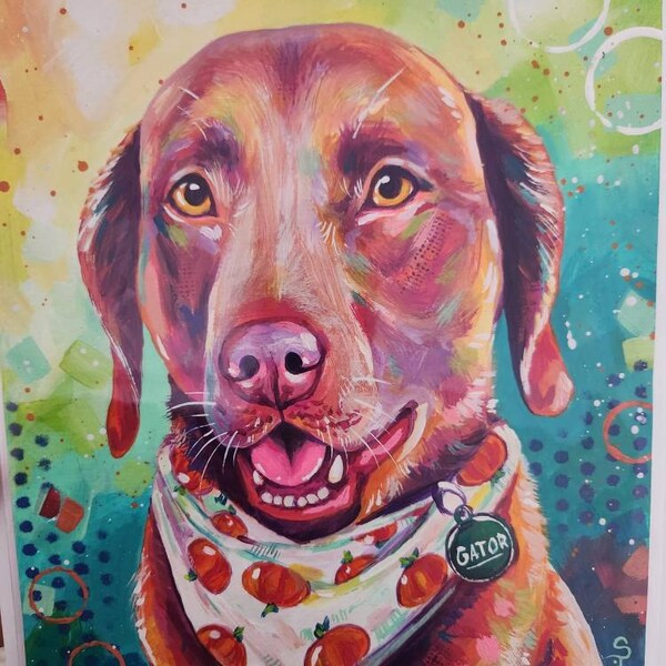 Mini Ideas Colorful Traditional Abstract Painting, Wall and Desk Art ...