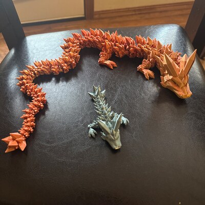 3D Printed Articulated Crystal Dragon Fidget Toy in 54 of the Hottest ...
