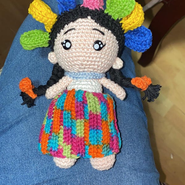 Princess Lele Amigurumi Doll Crochet Pattern, Frida Khalo Amigurumi ...