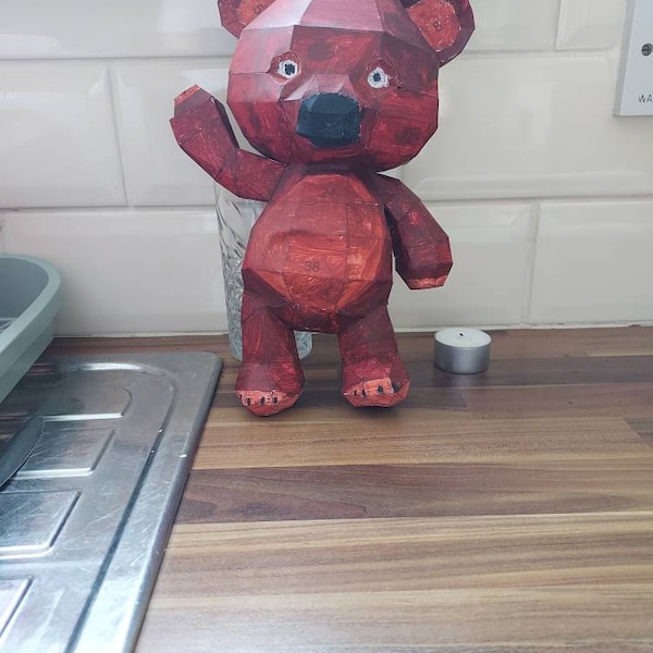 Papercraft 3D Hummingbird Template, SVG Template, Origami Paper Bird ...