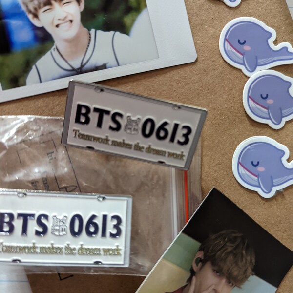 BTS License Plate Enamel Pin - Etsy