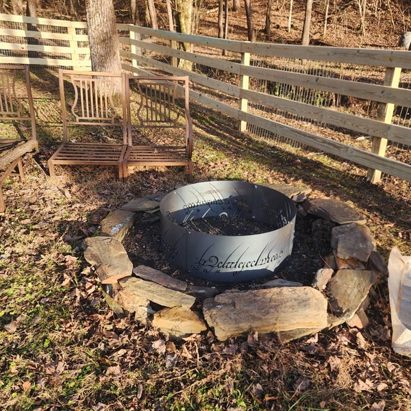 Design Your Fire Ring, Custom Fire Ring, Customized Design, Outdoor ...