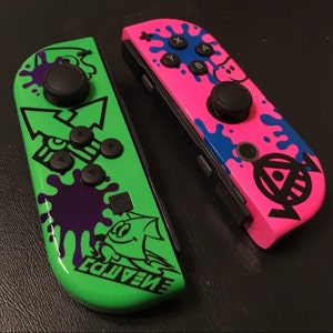 Custom Splatoon 2 Ink Themed Nintendo Switch Joy-con Joycon Controllers ...
