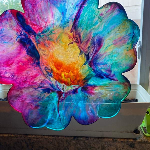 Big Flower Silicone Tray Mold-beautiful Flower Coaster Mold-coaster ...