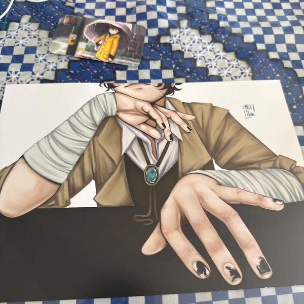 Dazai Dark Era *clean Version* 7x7 Print (dazai Osamu BSD) - Etsy