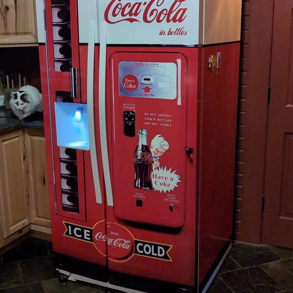 Retro Beer Fridge Wrap Vintage Labels Door Mural, Fridge Sticker Side ...