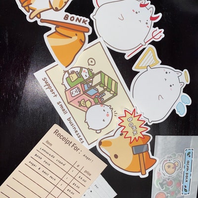 BONK Dog Meme Stickers - Etsy