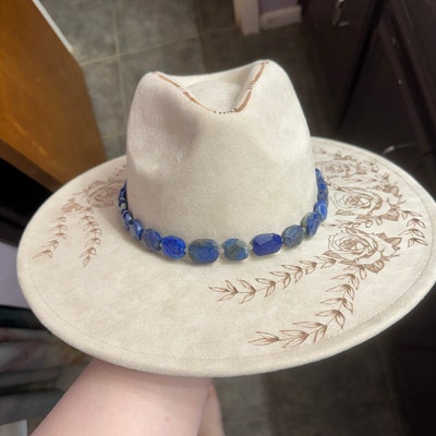 Crystal Hatband, Quartz, Amethyst, Lapis, Hat Accessories, Gemstone ...