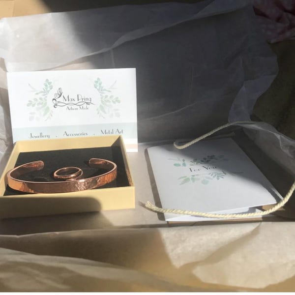 Copper Dropper Earrings, Copper and .925 Sterling Silver, Hand Forged ...