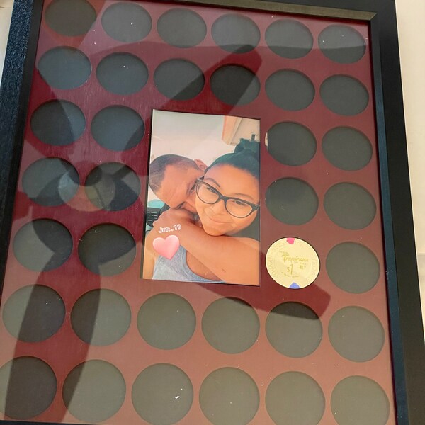 Poker Chip Frame Display Insert Only Living the Dream Fits 36 Harley ...