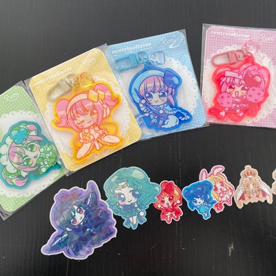 Café Mew Mew Chibi Holographic Stickers - Etsy