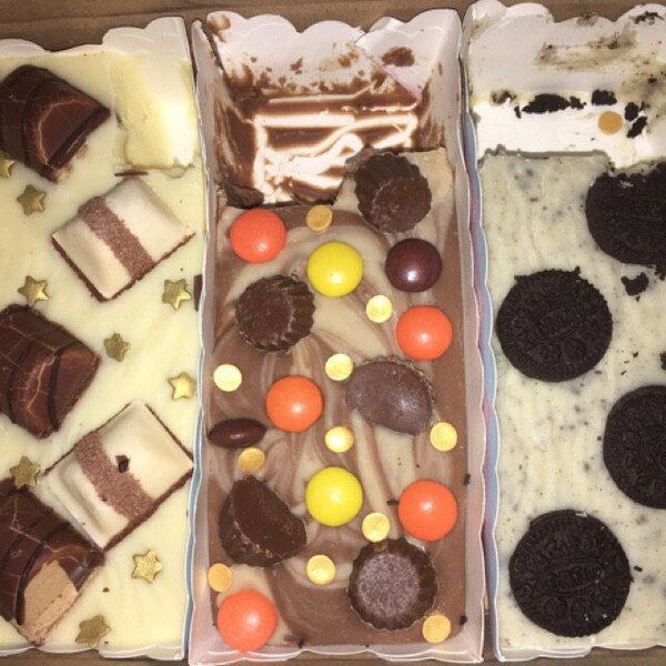 Kinder Krazy Fudge Tray Homemade Chocolate Sweet Treat - Etsy UK