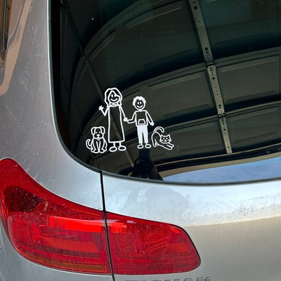 Create Your Own Stick Figure Family Decal/sticker - Etsy