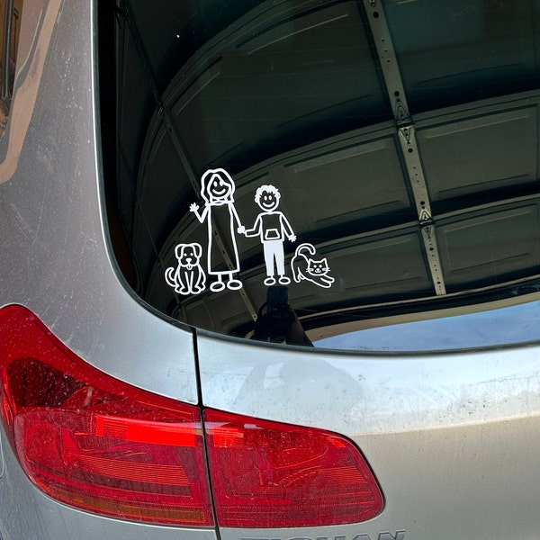 Create Your Own Stick Figure Family Decal/sticker - Etsy